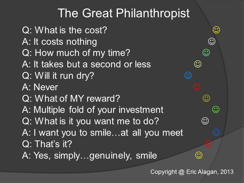 The Great Philanthropist – Written Words Never Die
